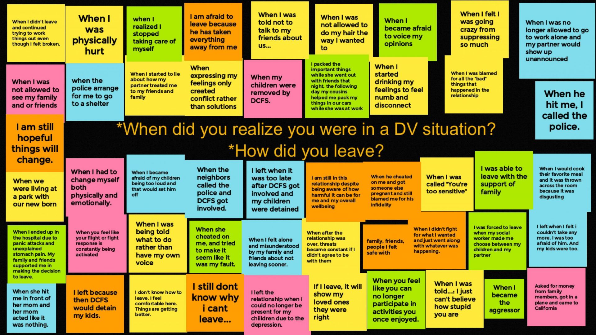 DVAM – Para Los Niños